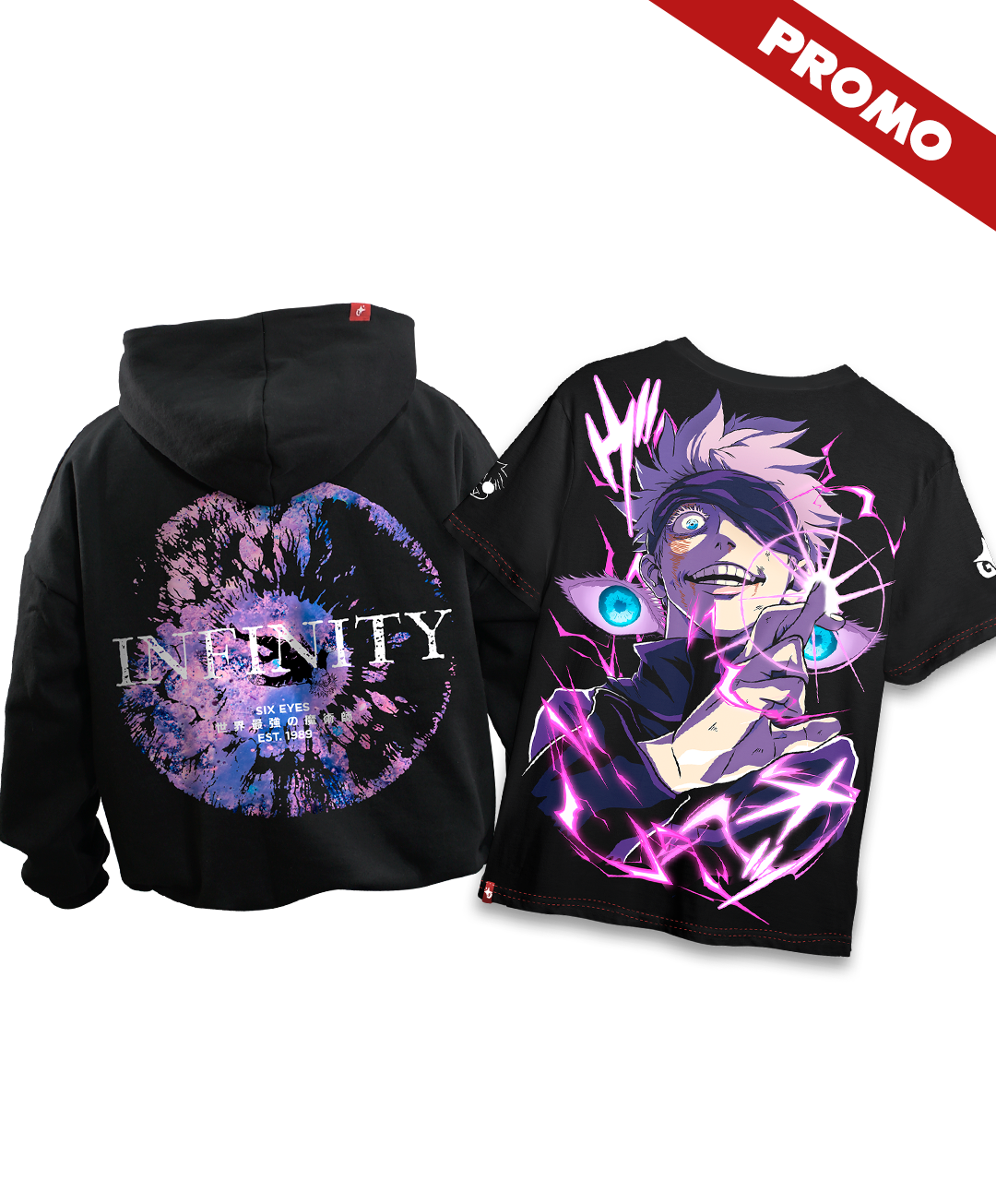 Promo Hoodie Saturo Gojo Infinity + Full Art Satoru Gojo ...